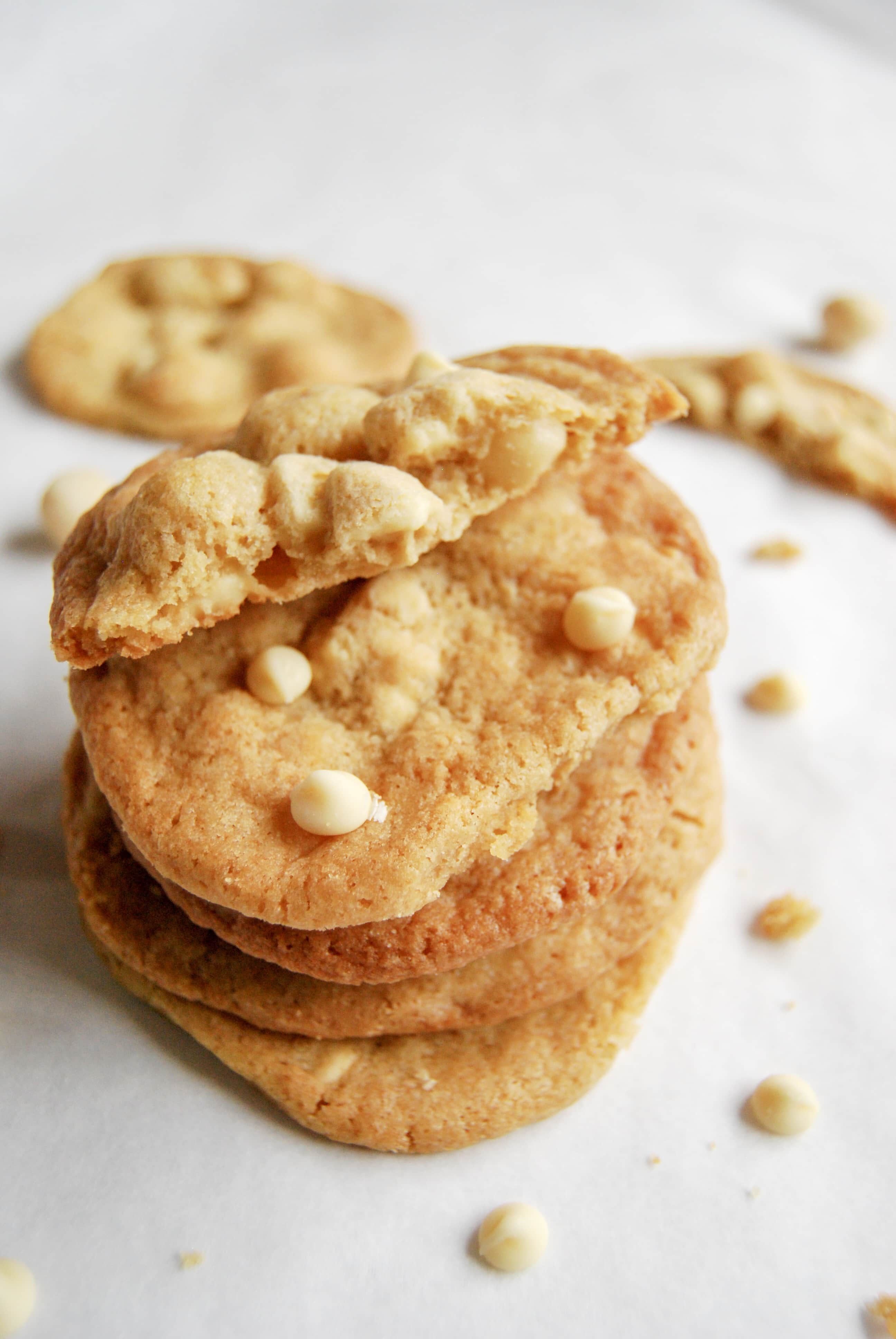 White chocolate macadamia nut cookies - Something Sweet Something Savoury