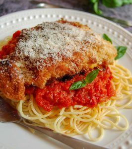 Chicken Milanese with Spaghetti - Something Sweet Something Savoury