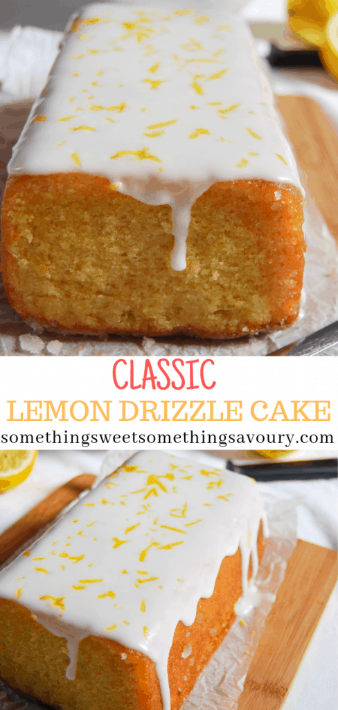 Easy Lemon Drizzle Cake - Something Sweet Something Savoury