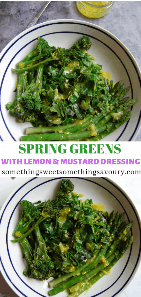 Spring Greens with lemon and mustard dressing - Something Sweet ...