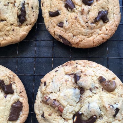 Chocolate Pretzel Cookies - Something Sweet Something Savoury