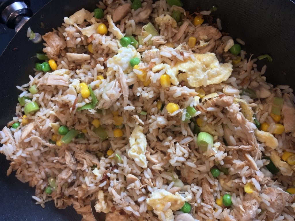 Leftover Chicken Fried Rice - Something Sweet Something Savoury