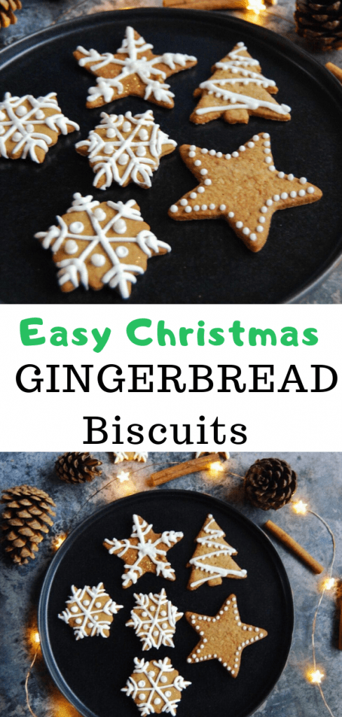 Easy Iced Gingerbread Biscuits - Something Sweet Something Savoury