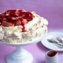 Peach Melba Pavlova - Something Sweet Something Savoury