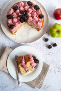 Apple and Blackberry Cake - Something Sweet Something Savoury