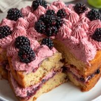 Apple and Blackberry Cake - Something Sweet Something Savoury