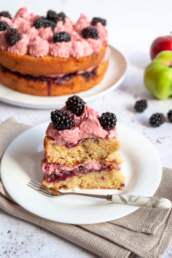 Apple and Blackberry Cake - Something Sweet Something Savoury