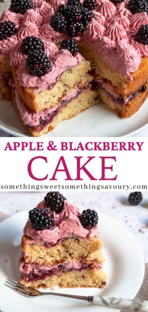 Apple and Blackberry Cake - Something Sweet Something Savoury
