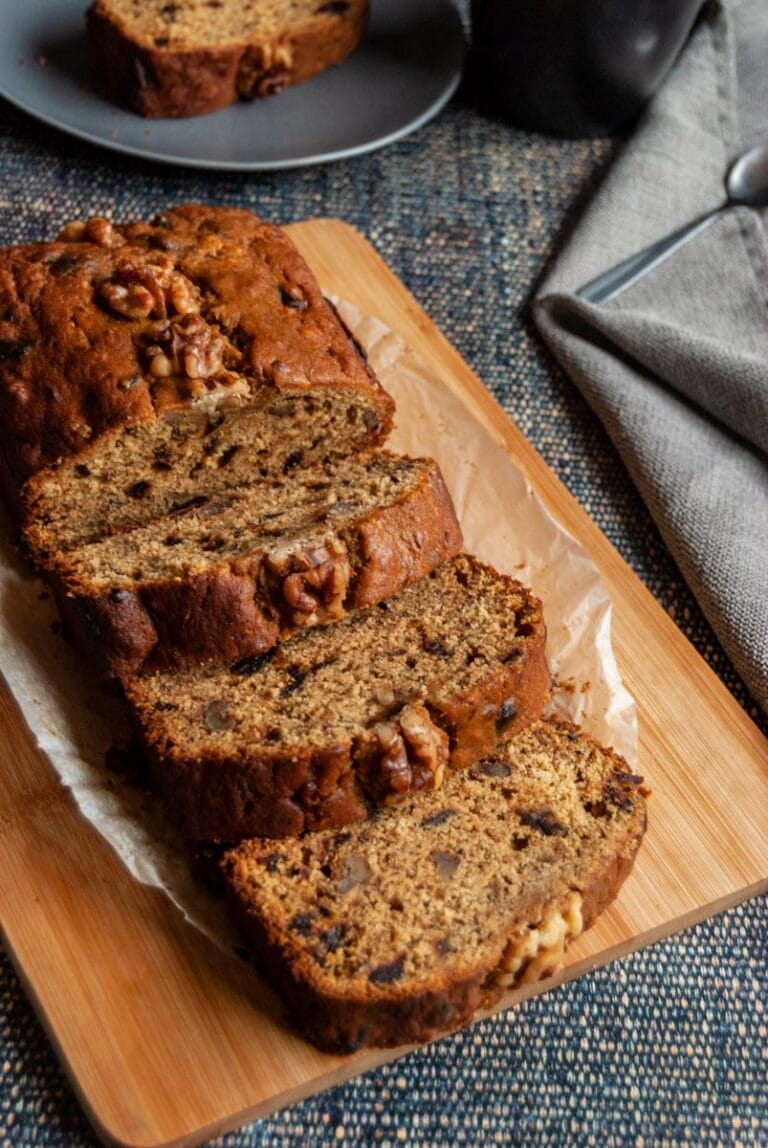 date and walnut loaf cake - Something Sweet Something Savoury