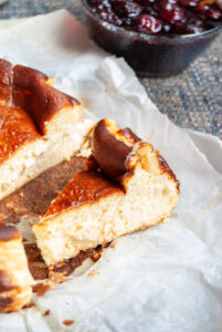 Burnt Basque cheesecake - Something Sweet Something Savoury