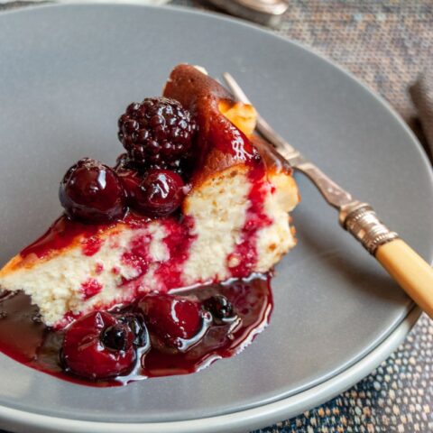 Burnt Basque cheesecake - Something Sweet Something Savoury