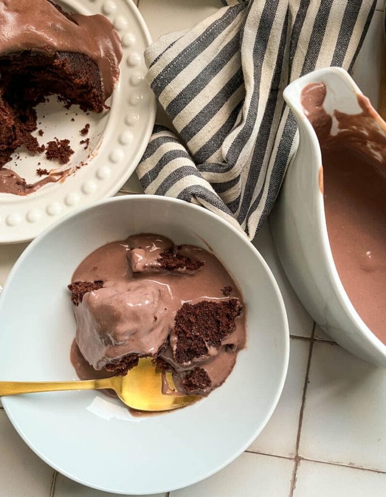 Microwave Chocolate Sponge Pudding recipe - Something Sweet Something ...