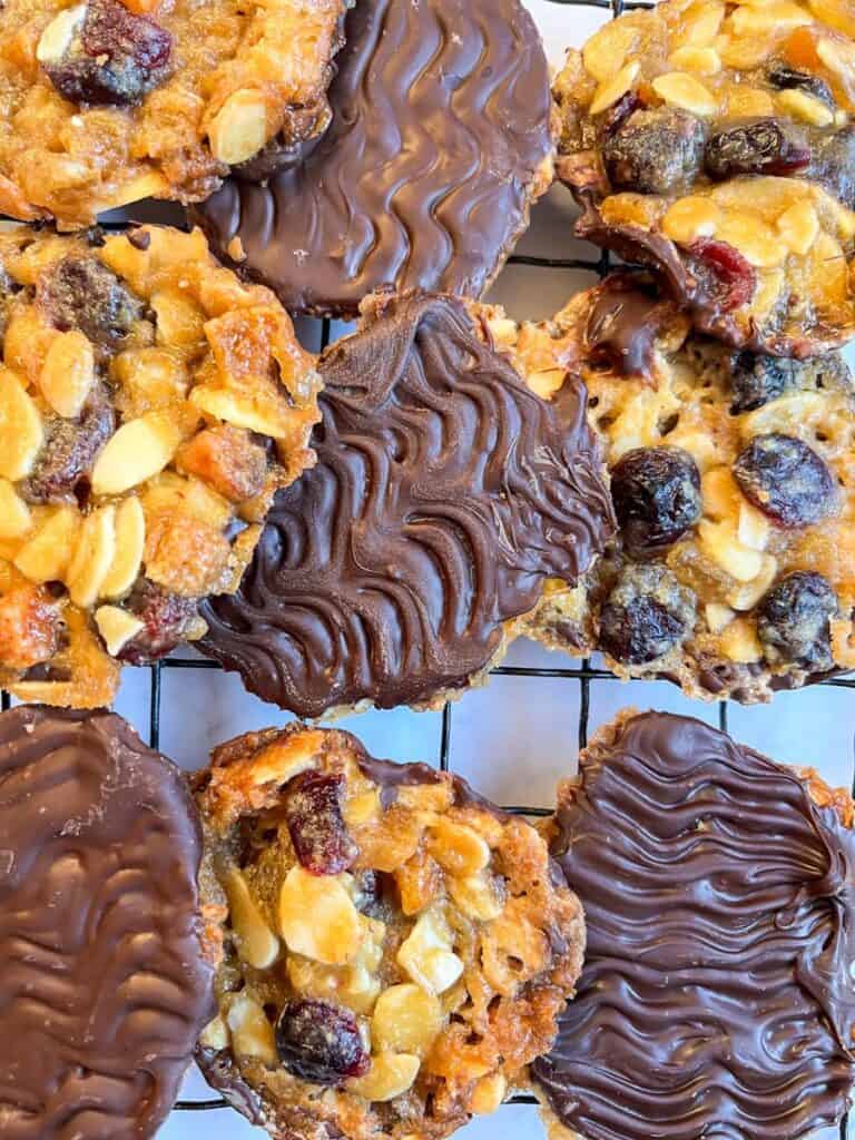 Chocolate Florentines - Something Sweet Something Savoury