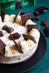No bake after eight cheesecake - Something Sweet Something Savoury