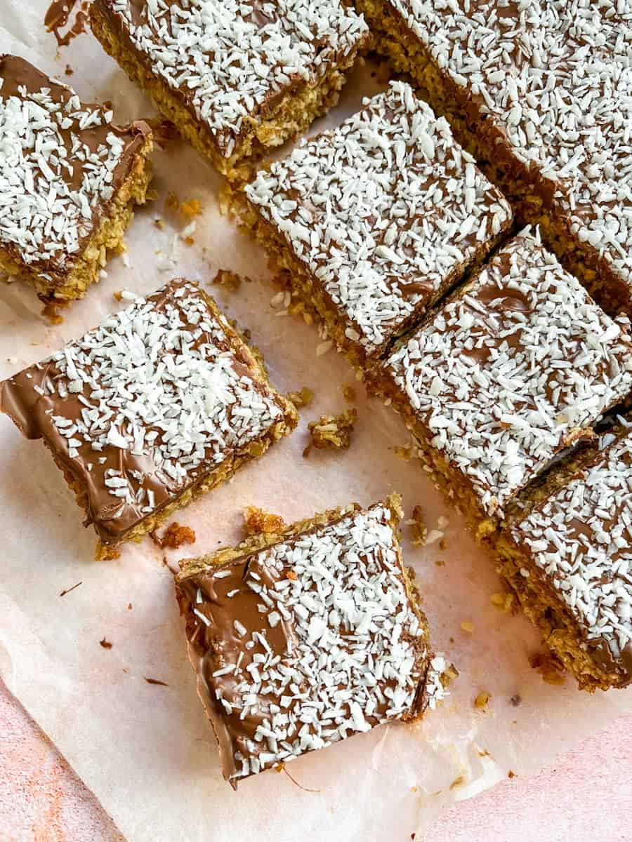 Chocolate Coconut Flapjacks - Something Sweet Something Savoury