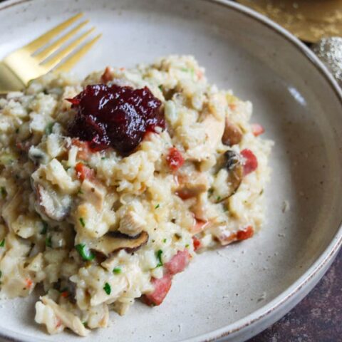 Leftover Turkey Risotto - Something Sweet Something Savoury