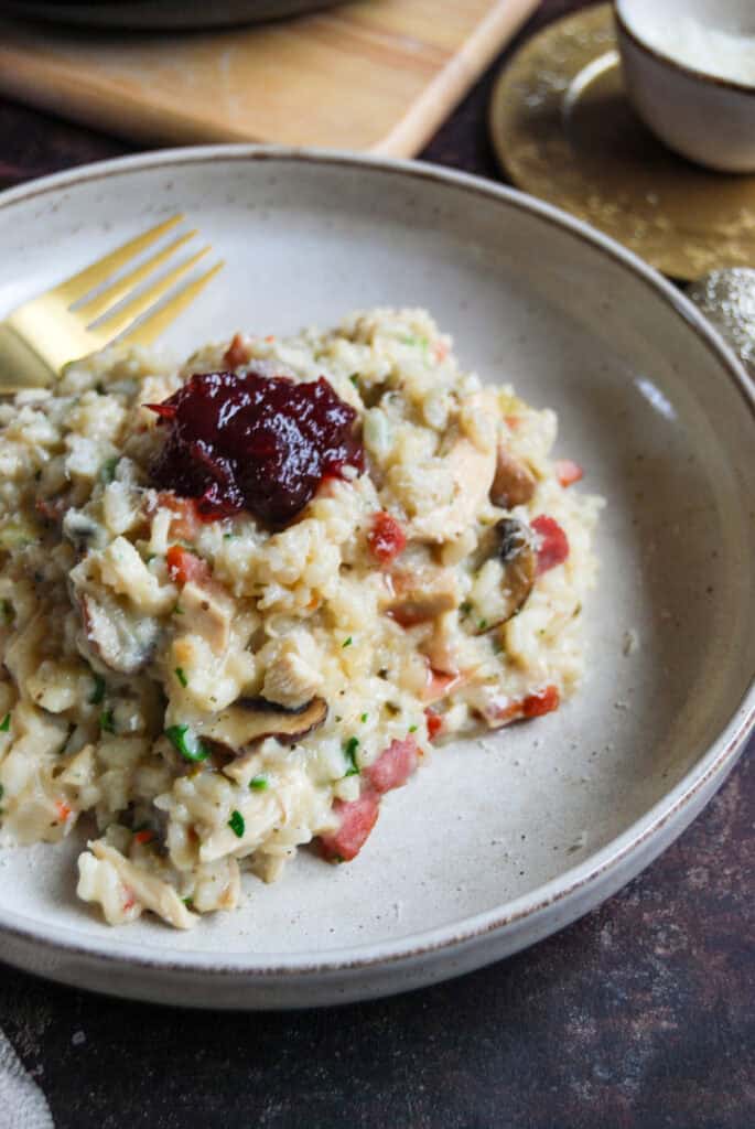 Leftover Turkey Risotto - Something Sweet Something Savoury