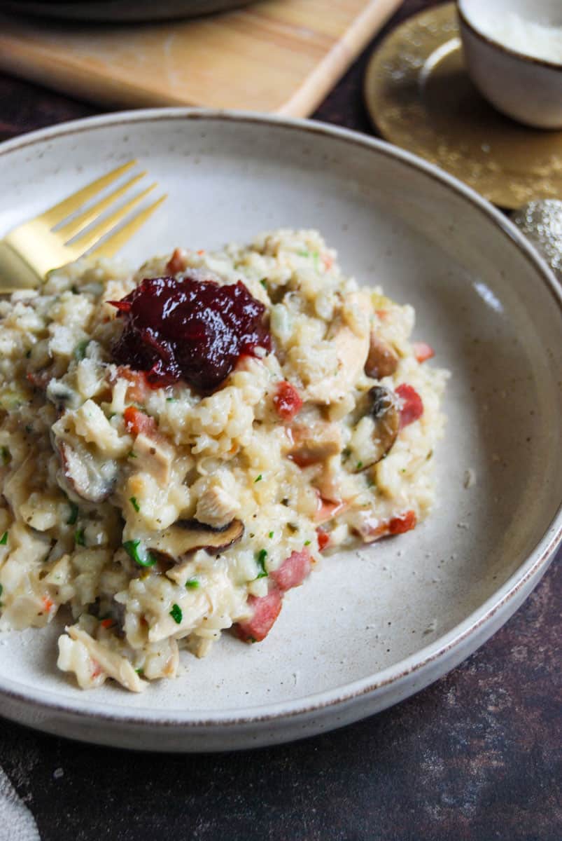 Leftover Turkey Risotto - Something Sweet Something Savoury