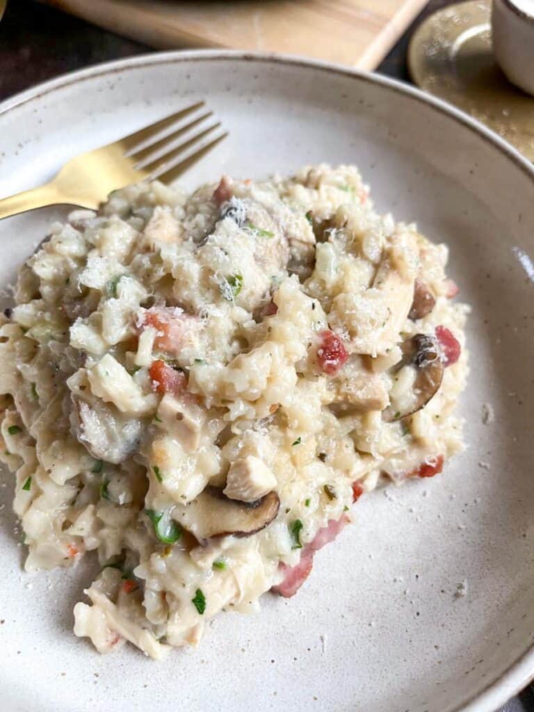 Leftover Turkey Risotto - Something Sweet Something Savoury