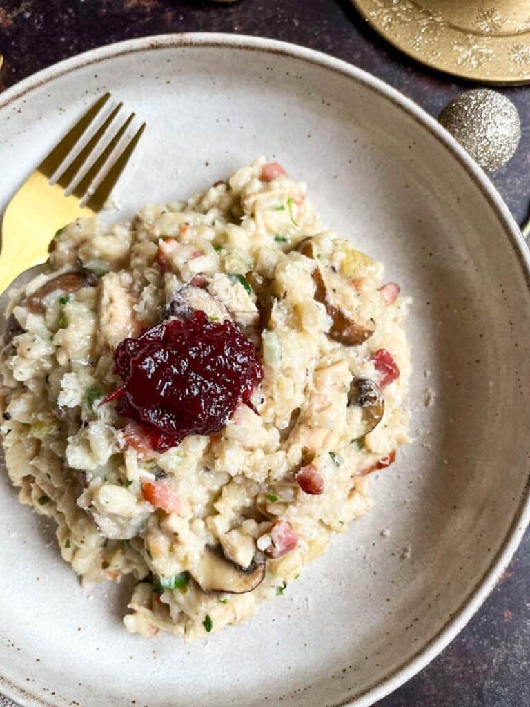 Leftover Turkey Risotto - Something Sweet Something Savoury