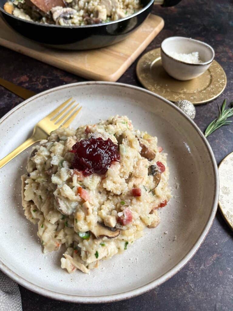 Leftover Turkey Risotto - Something Sweet Something Savoury